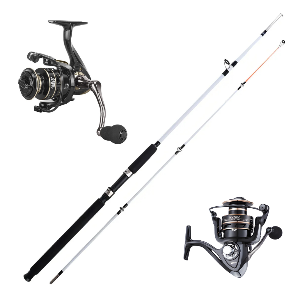 Kit Pesca Completo Molinete 3000 Alumínio + Vara Fibra De Vidro 1,8m 25 Libras | Shopee Brasil
