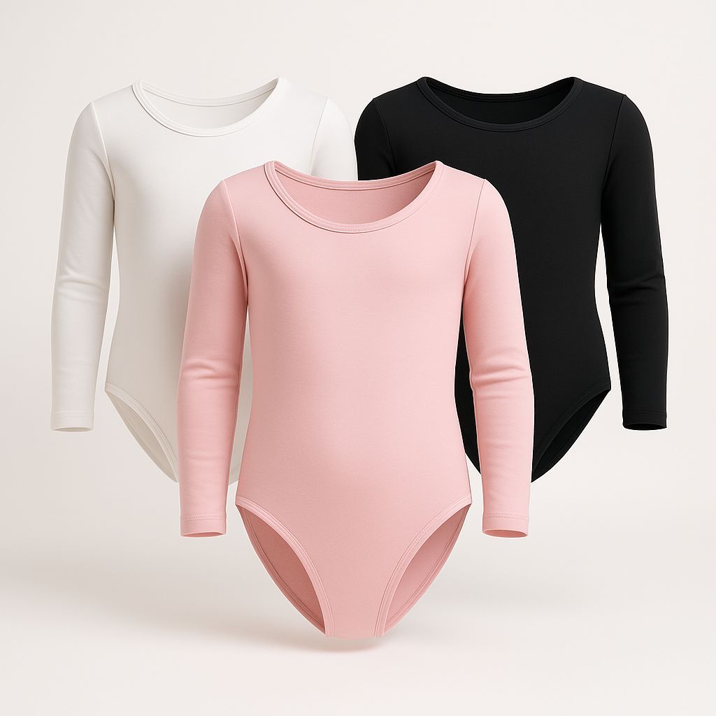 kit-3-bodys-infantil-manga-longa-suplex-liso-b-sico-preto-rosa-e