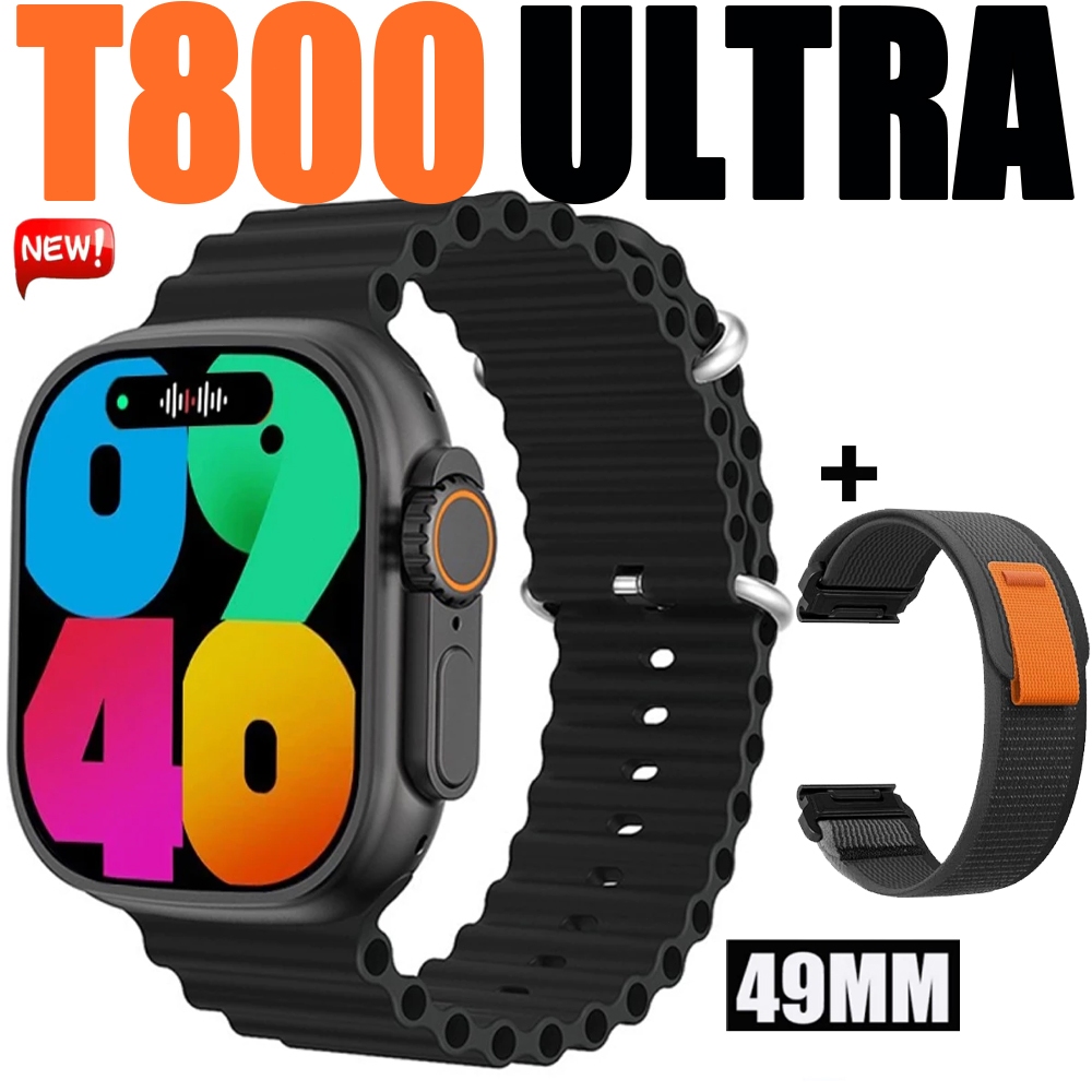 Nova Série 8 Relógio T800 Ultra Smart Watch Esportivo Sem Fio À Prova D'água T800 Ultra2 MAX ...