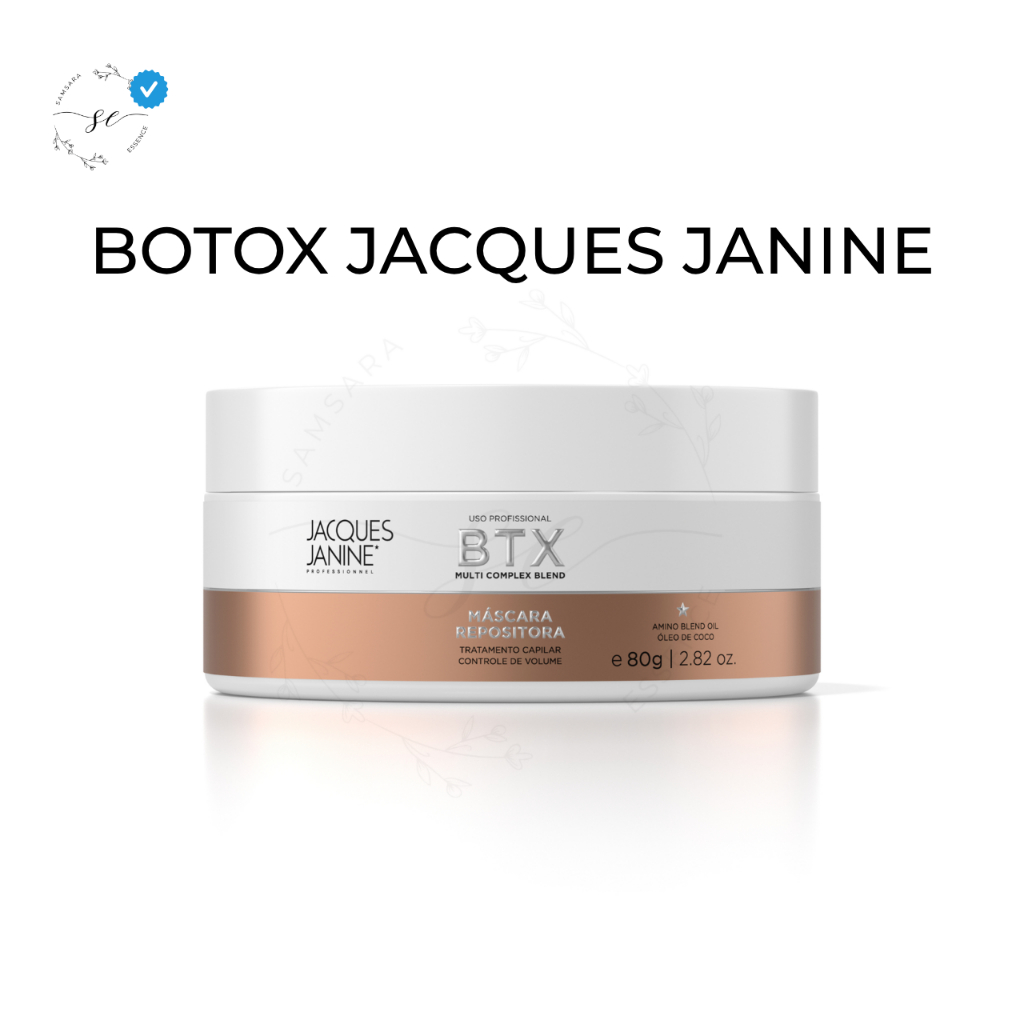 Botox Jacques Janine BTX Máscara Repositora Antifrizz Amind Blend Oil ...