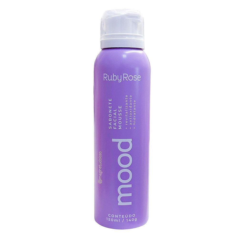 Sabonete Facial Mousse Ruby Rose Feels Mood Revitalizante | Limpeza ...