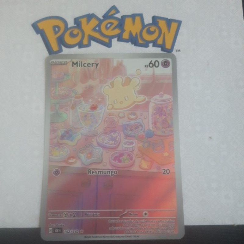 Carta Card Pokémon Milcery | Shopee Brasil