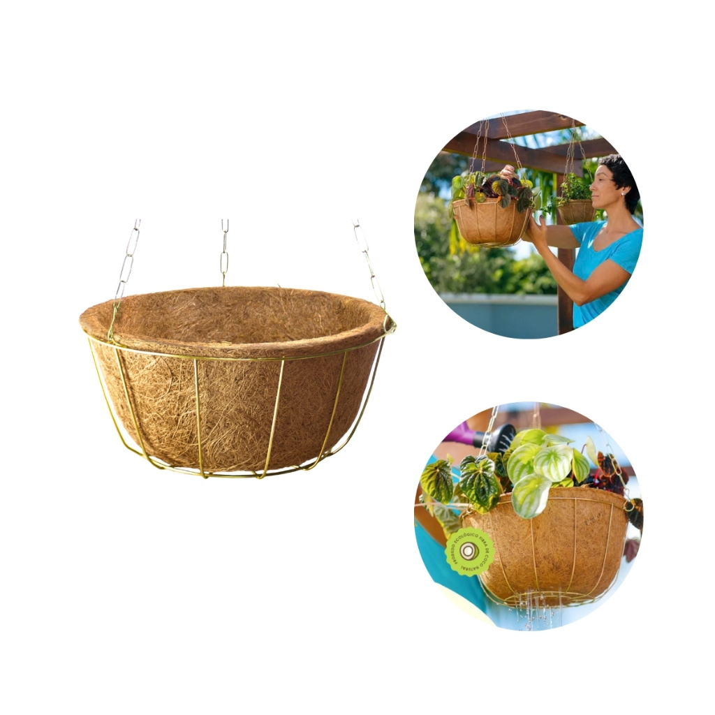 Kit Vaso Cuia Natural Grande Fibra de Coco Nutricoco Completo Para ...