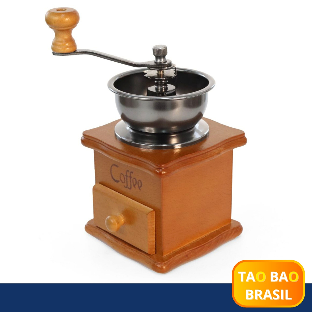 Moedor De Café Manual Com Gaveta E Ajuste De Moagem Artesanal ...