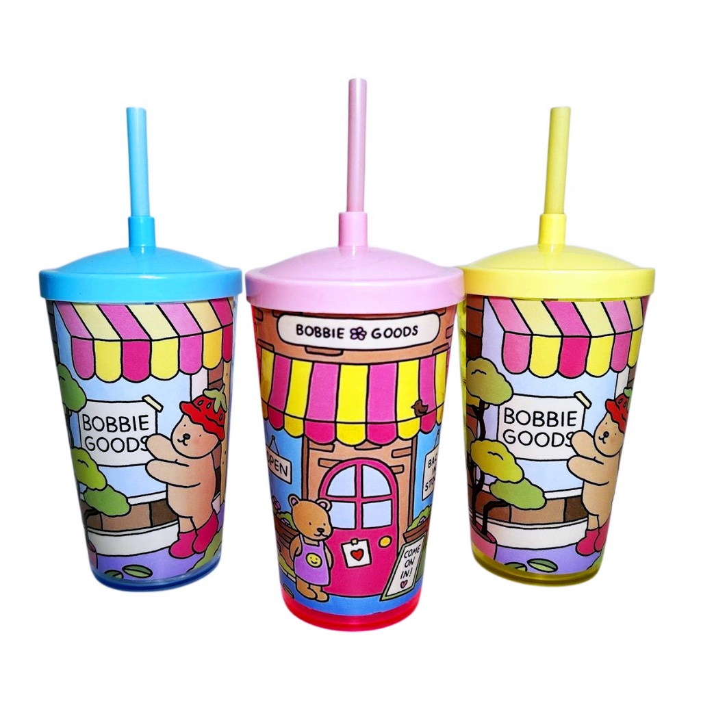 Lembrancinhas Bobbie Goods Copo com canudo Pct. 5 Unidades - Bobbie ...