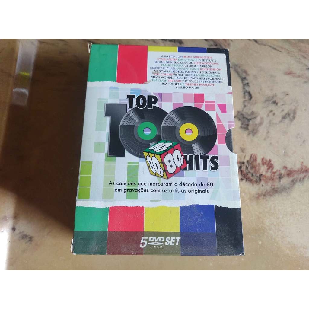 Box Top Hits 1980s 5 Dvds Anos 80 New Wave e Rock | Shopee Brasil