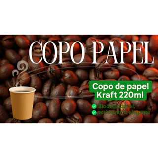 COPO DE PAPEL BIODEGRADÁVEL 220ML C/100 UNIDADES | Shopee Brasil