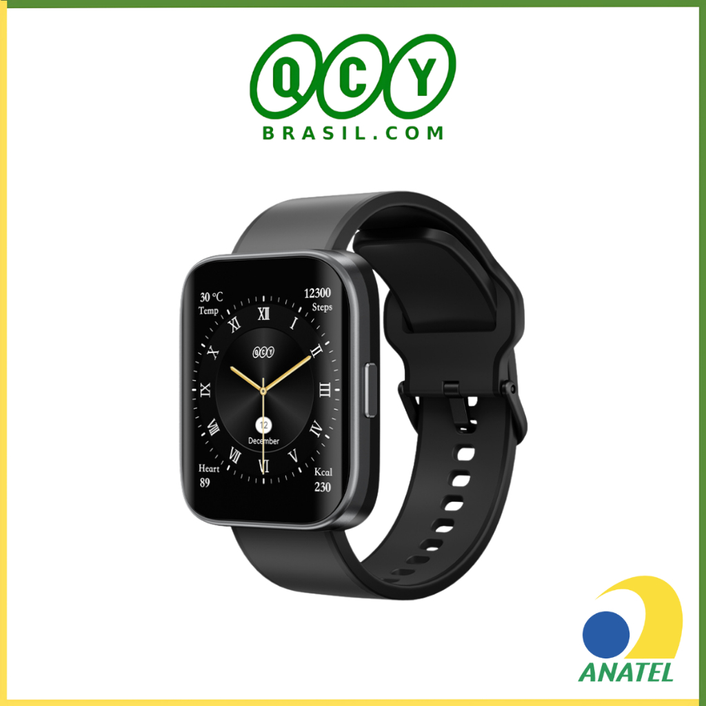 Smartwatch QCY S9 Urban GS, GPS, +120 Modos de Esporte, 5ATM, Tela ...