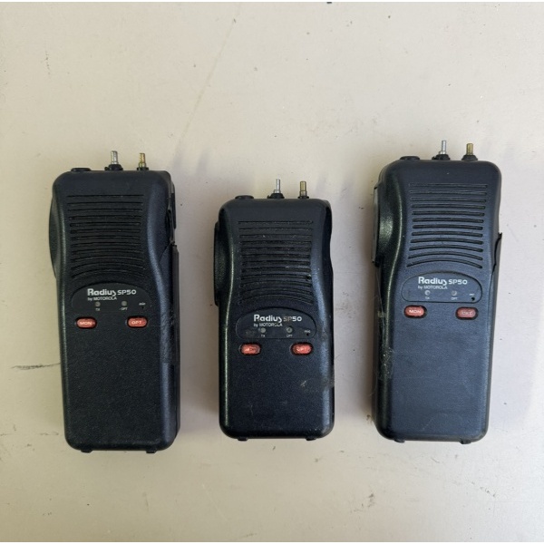 Kit Com 3 Rádios Comunicadores Motorola Sp50(retirada Peças) | Shopee ...