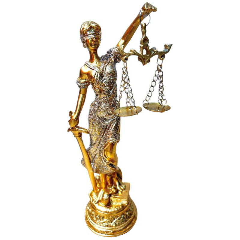 Estatueta Dama da Justiça 25 cm Deusa Thêmis Presente Formatura Direito ...