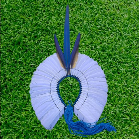 penacho, cocar indígena, artesanato indígena | Shopee Brasil