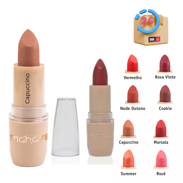 Batom Dia a Dia Mahav Batom em Bastão Batom Matte | Shopee Brasil