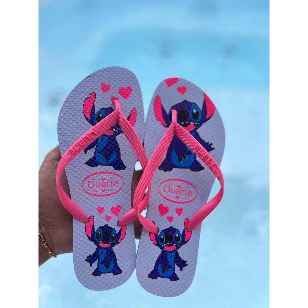 Chinelo Sandália Feminino Stitch Bichinho Mais Vendidos | Shopee Brasil