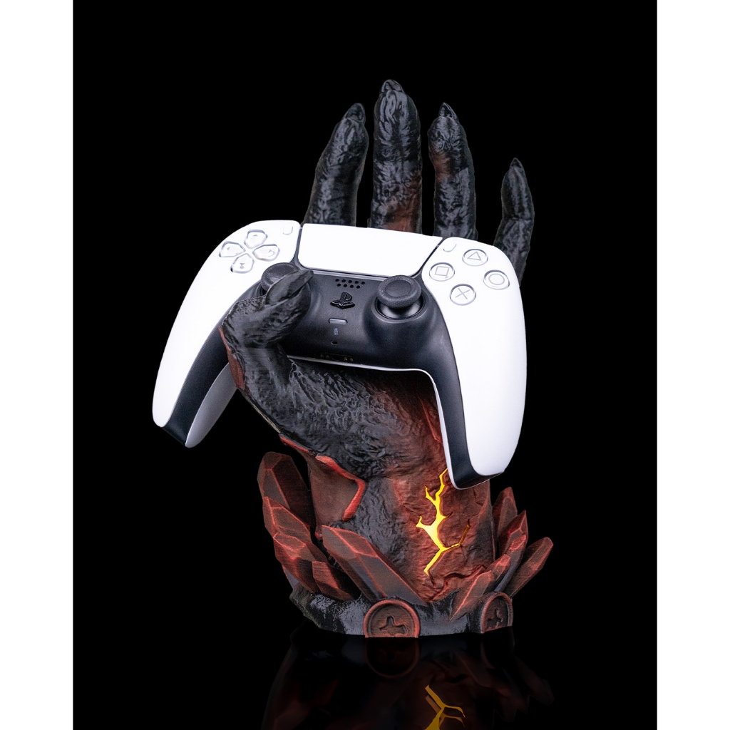 Suporte Gamer de Controle – Mão Demoníaca com Cristais | Base ...