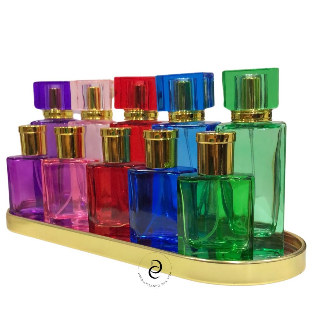 Kit 2 Porta Perfume Color Premium | Shopee Brasil