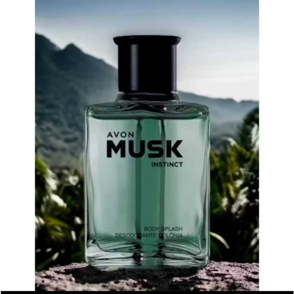 deo colonia musk instinct avon 90 ml val 10 /10/ 2026 | Shopee Brasil