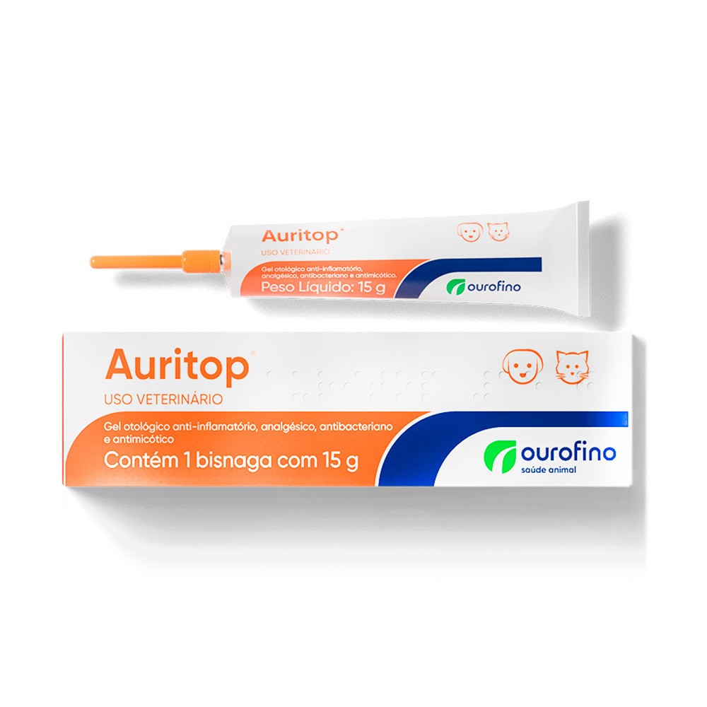 Auritop Gel Otológico Para Otites - Ourofino 15 G | Shopee Brasil