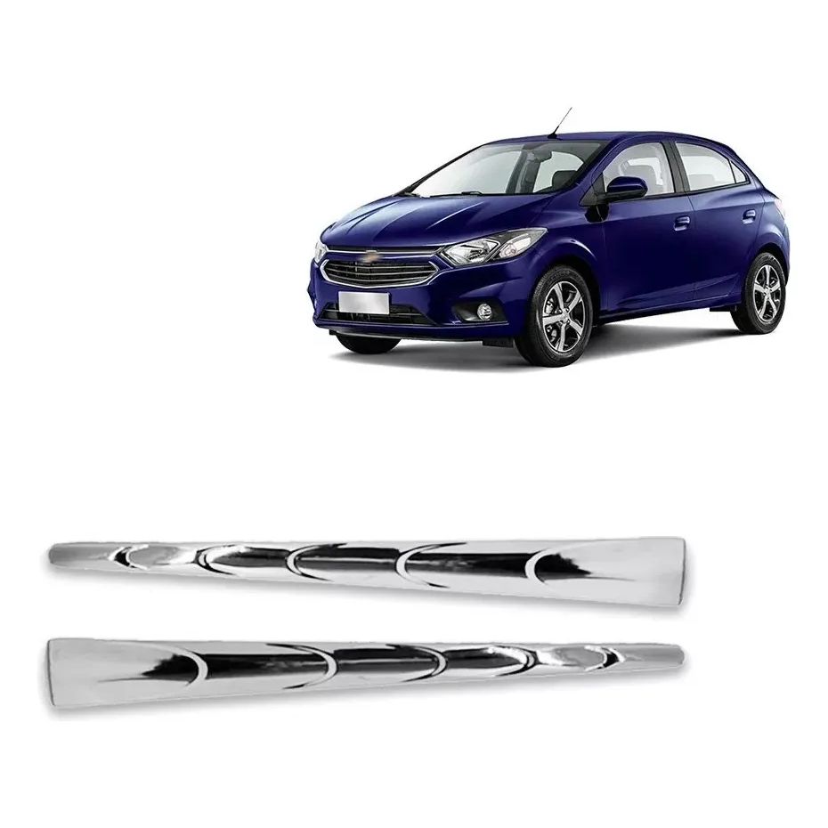 Kit 2 Friso Cromado Traseiro Ou Lateral Modelo Class 3 Universal Para ...