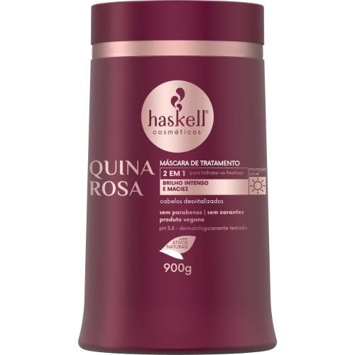 Máscara Quina Rosa Brilho Intenso e Maciez Haskell 900g | Shopee Brasil