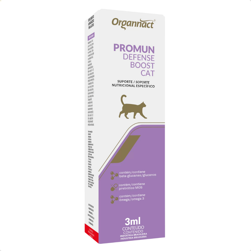 Organnact Promun Defense Boost Cat Probióticos Gatos Seringa 3ml ...
