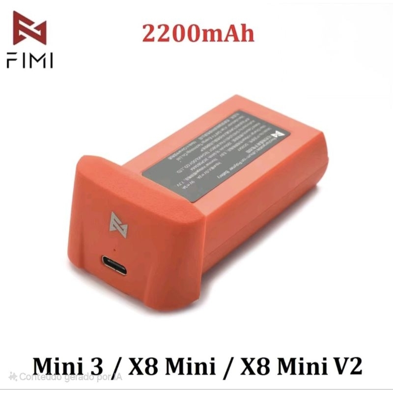 Bateria original para drone Fimi mini 3/mini 3 se/X8 mini/X8 mini v2 2200mah | Shopee Brasil