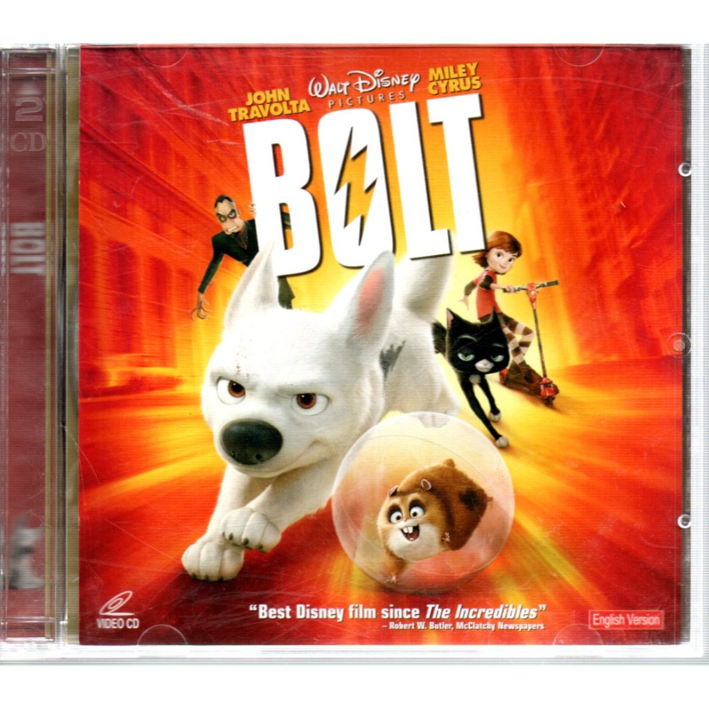 VIDEO CD BOLT - SOUNDTRACK ( DUPLO ) DISNEY JOHN TRAVLOTA / MILEY CYRUS ...