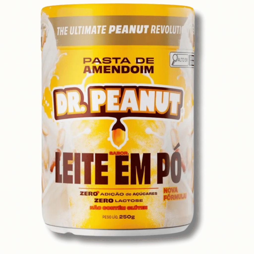 Pasta de Amendoim Sabor Leite em Pó Dr. Peanut 250G Zero Adição de ...