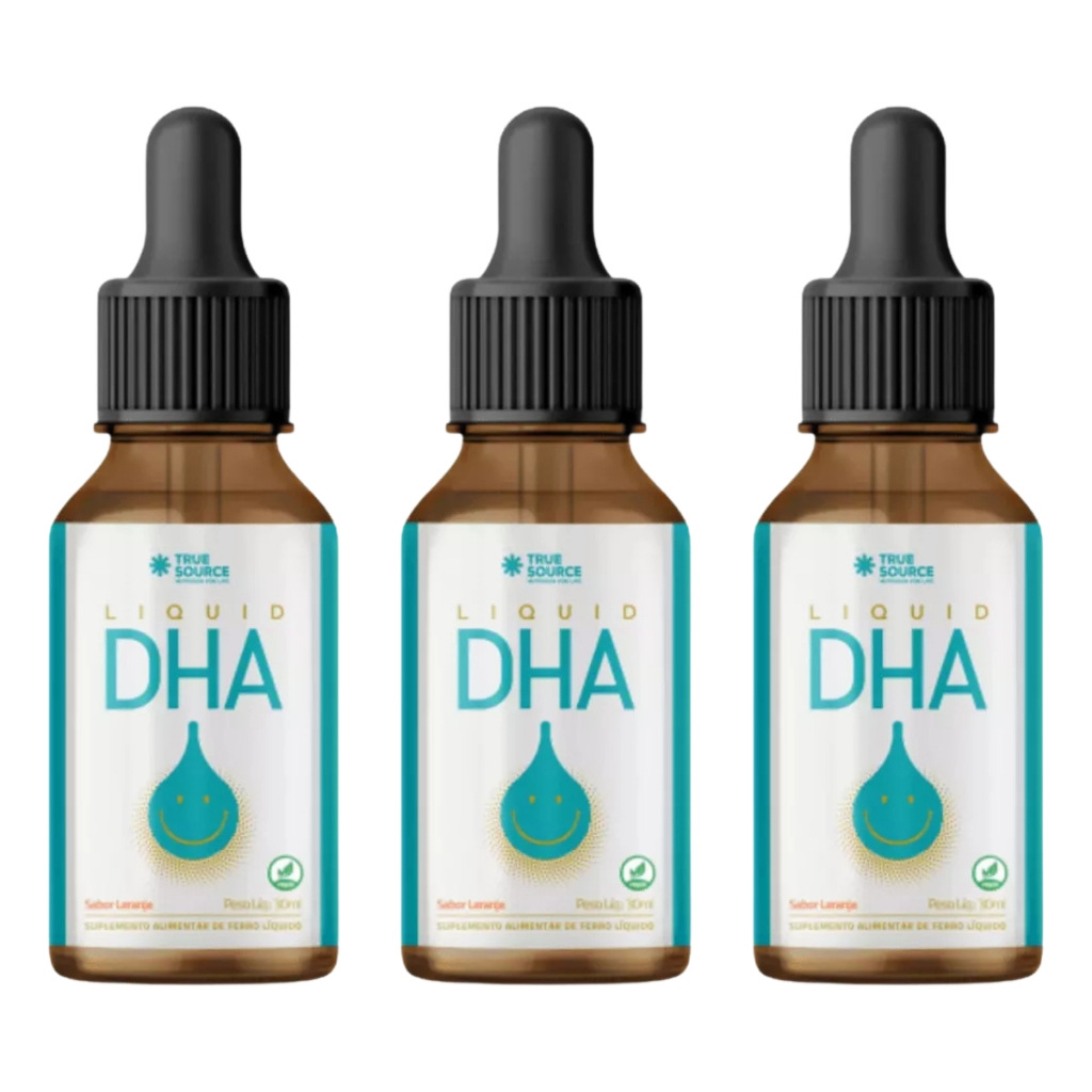Kit 3x DHA Líquido 30ml True Source | Shopee Brasil