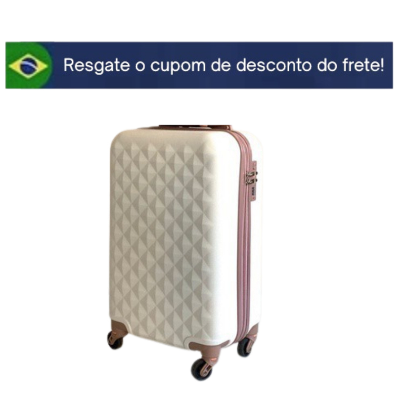 Mala Média Padrão Anac Para Viagem 23kgs Diamond Rose Envio Imediato ...