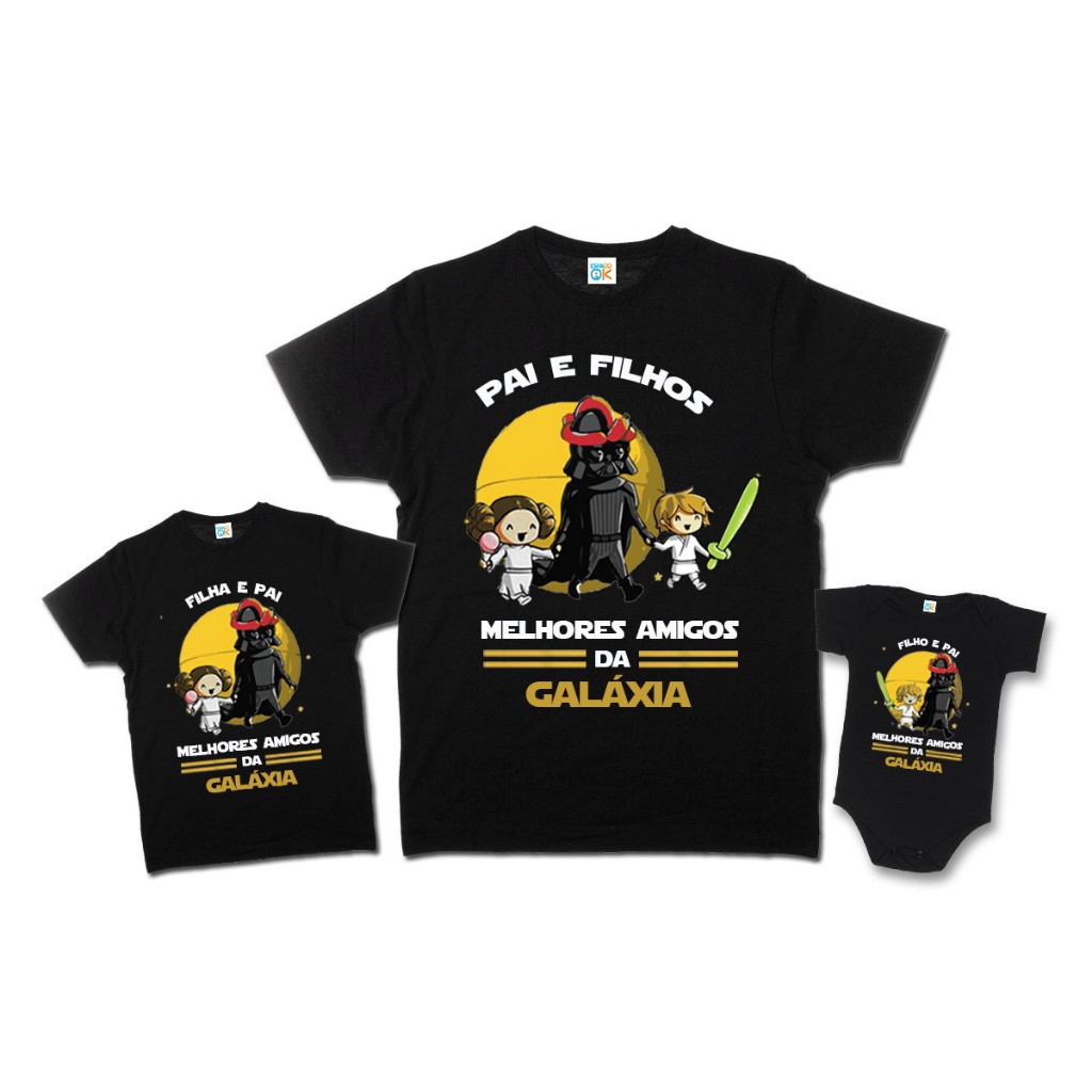 Tal Pai Tal Filhos Star Wars Darth Leia e Luke | Shopee Brasil