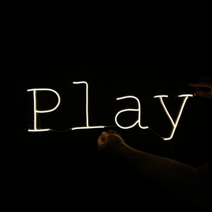 Painel Letreiro Luminoso Led Neon Play Game Jogos | Shopee Brasil