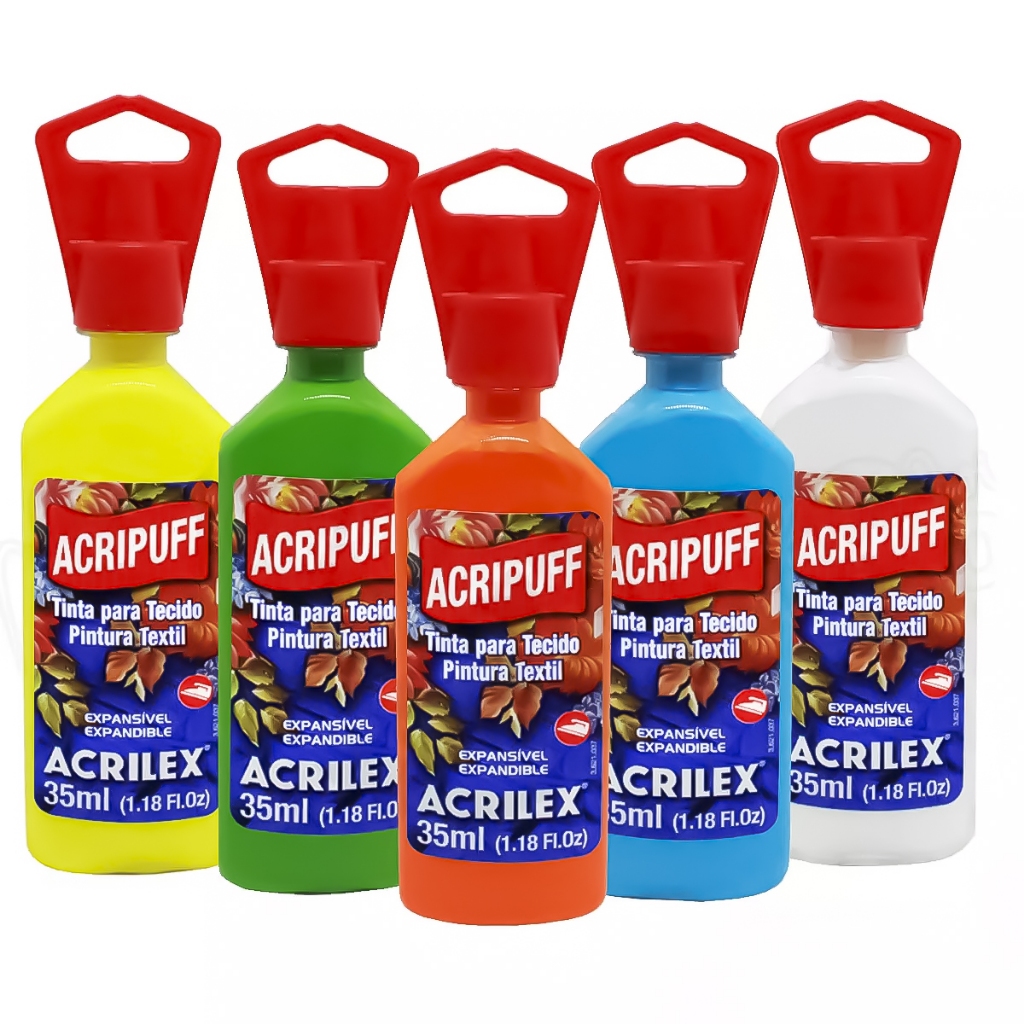 Tinta para Tecido Acripuff Acrilex 35ml | Shopee Brasil