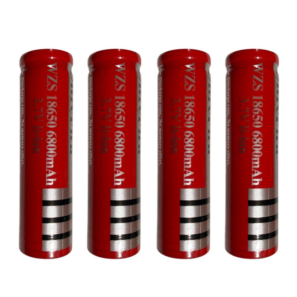 Bat Recarregavel 18650 Para Lanterna 6800 WZS 3.7v | Shopee Brasil