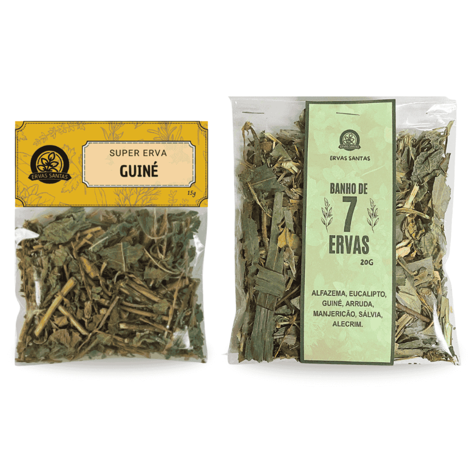 Kit Guiné Erva Para Banho com Banho 7 Ervas | Shopee Brasil
