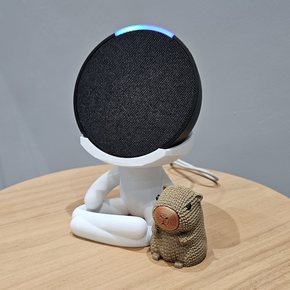 Suporte Alexa Echo POP. Tema Robert Capivara e outros - Presente ...