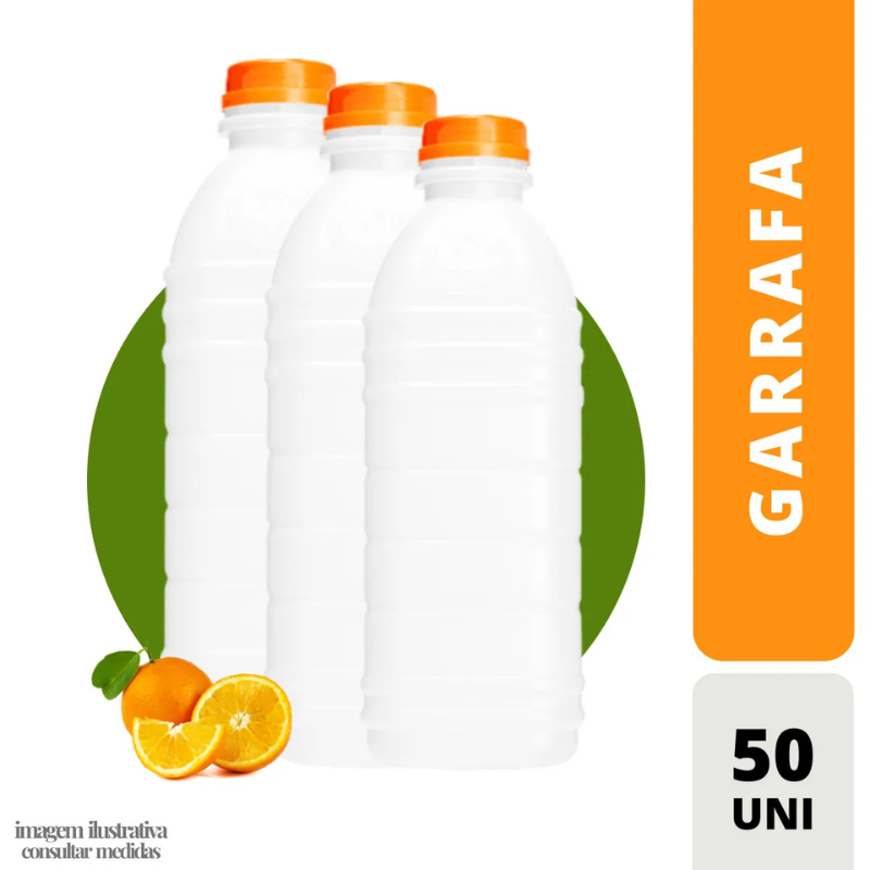 50 und Garrafa Plástica Descartável Leitosa com Tampa Lacre - 300ml/500ml/1 Litro | Shopee Brasil
