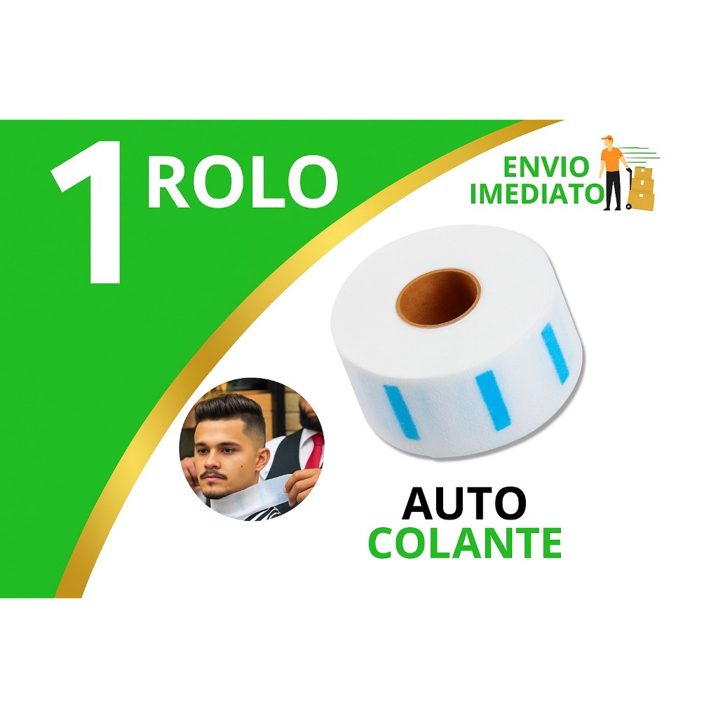 Gola Higiênica Profissional para Barbearia e Salão Auto Colante 1 Rolo ...