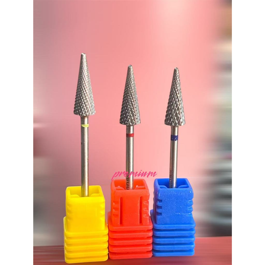 Broca Em Forma De Cone De 3/32 " Para Manicure Ferramenta De Acessórios De Rebarbas Rotativas ...