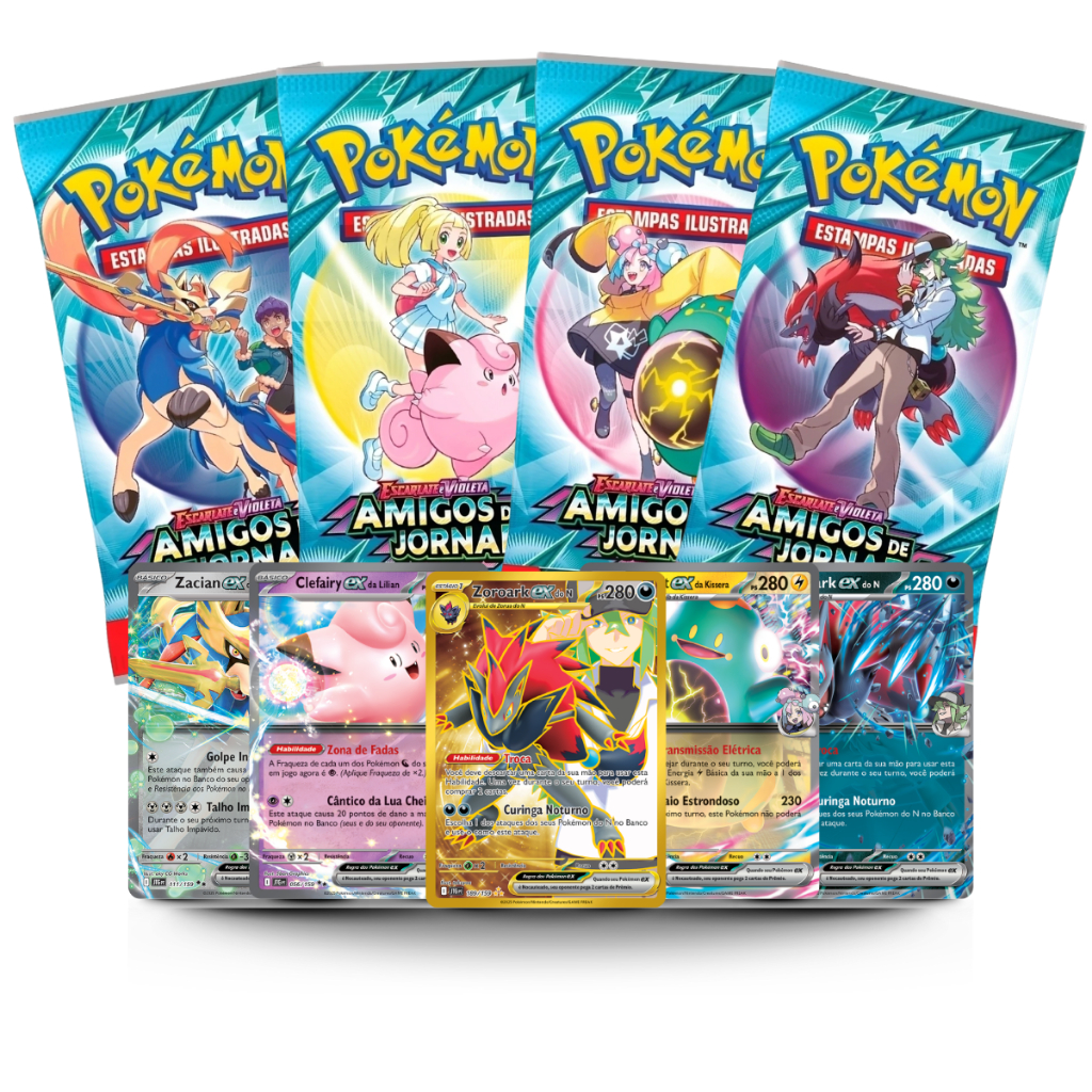 Pokemón Booster Pacote 24 Cartas Coleção Lançamento Copag Cartinha de ...