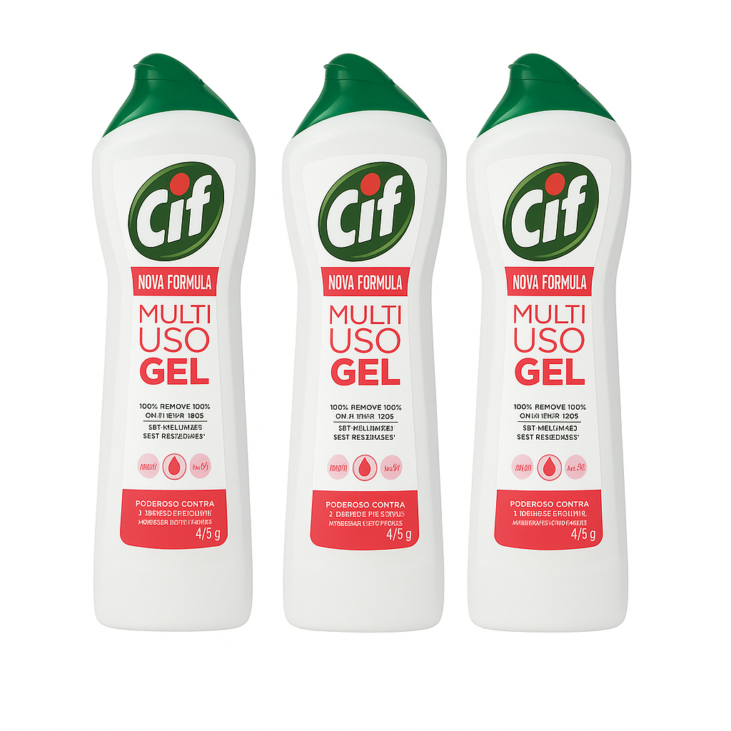 Kit 3 CIF Gel Multiuso 475mL | Shopee Brasil