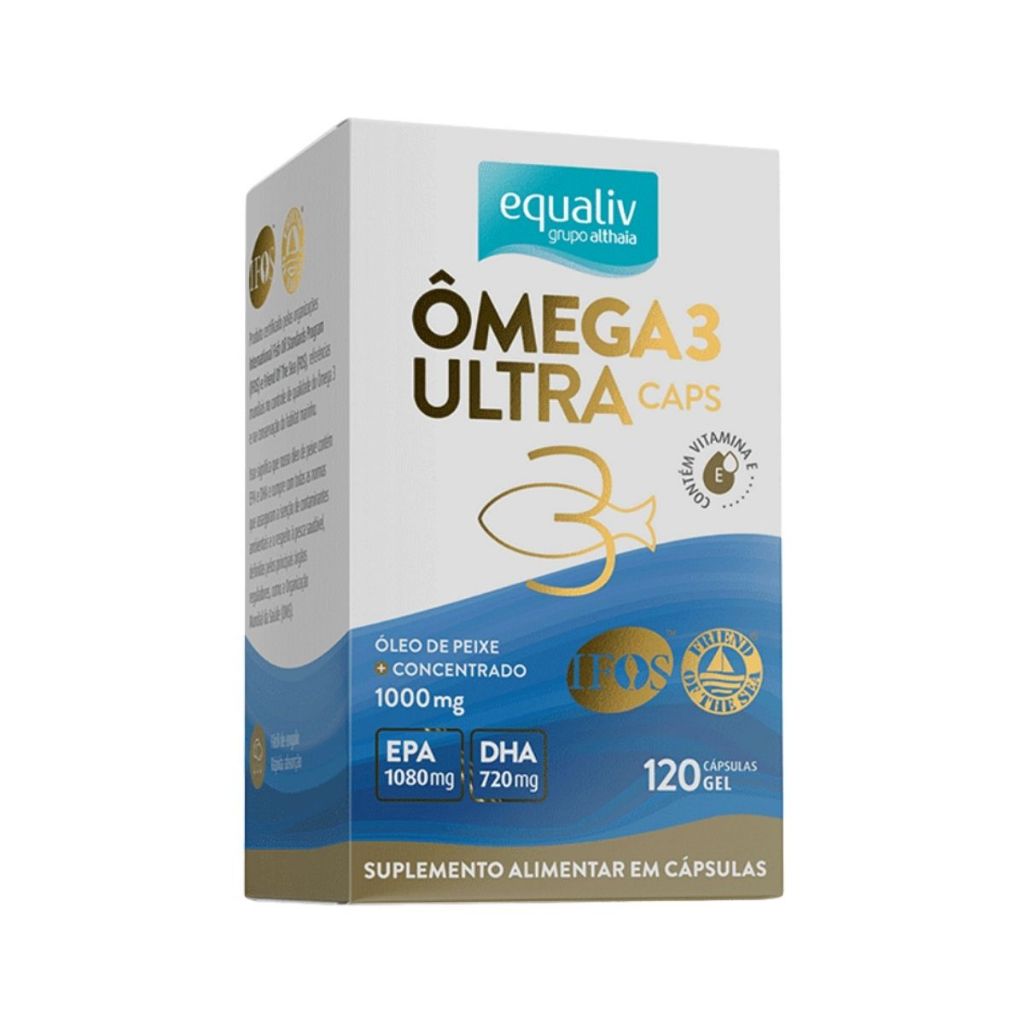 Ômega 3 Ultracaps Equaliv 120 Cápsulas Concentração Máxima de EPA e DHA ...