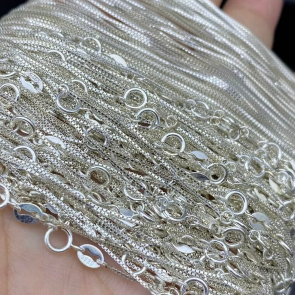 Colar Prata 925 - 45 cm 50 cm 60 cm 65 cm 70 cm 80 cm Pulseira - Corrente Veneziana Legítima ...