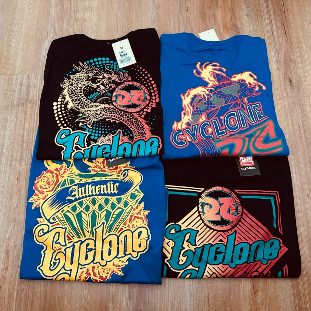 Kit com 04 Camisetas Cyclone | Shopee Brasil