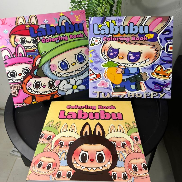 Livro De Colorir LABUBU GRANDE Capa Flexivel 24 Folhas Envio Imediato ...