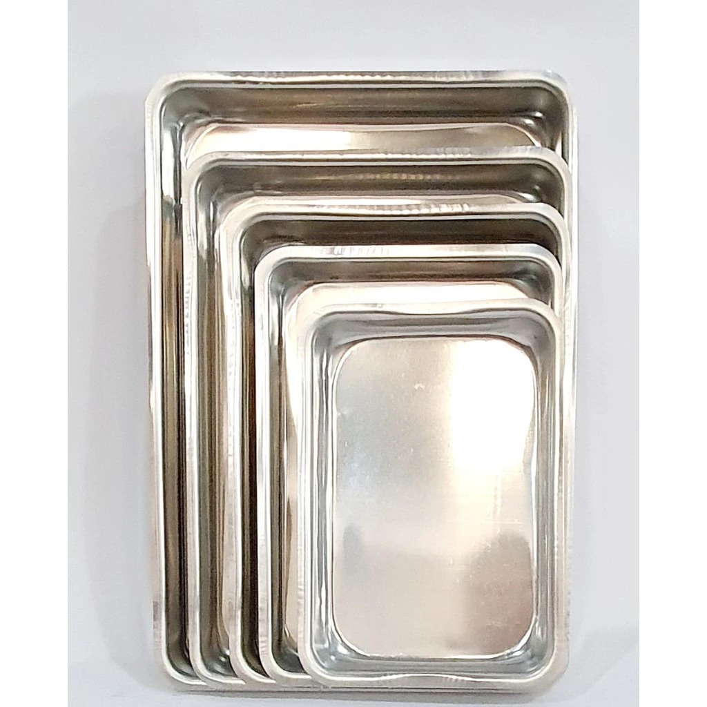 Kit 5 Forma Tabuleiro Assadeira Bolo Retangular N1 A N5 Alumínio ou ...