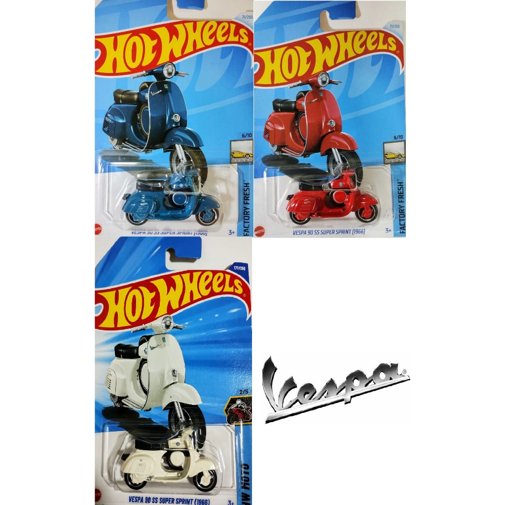 Hot Wheels VESPA 90 SS SUPER SPRINT (1966) / FACTORY FRESH e HW MOTO ...