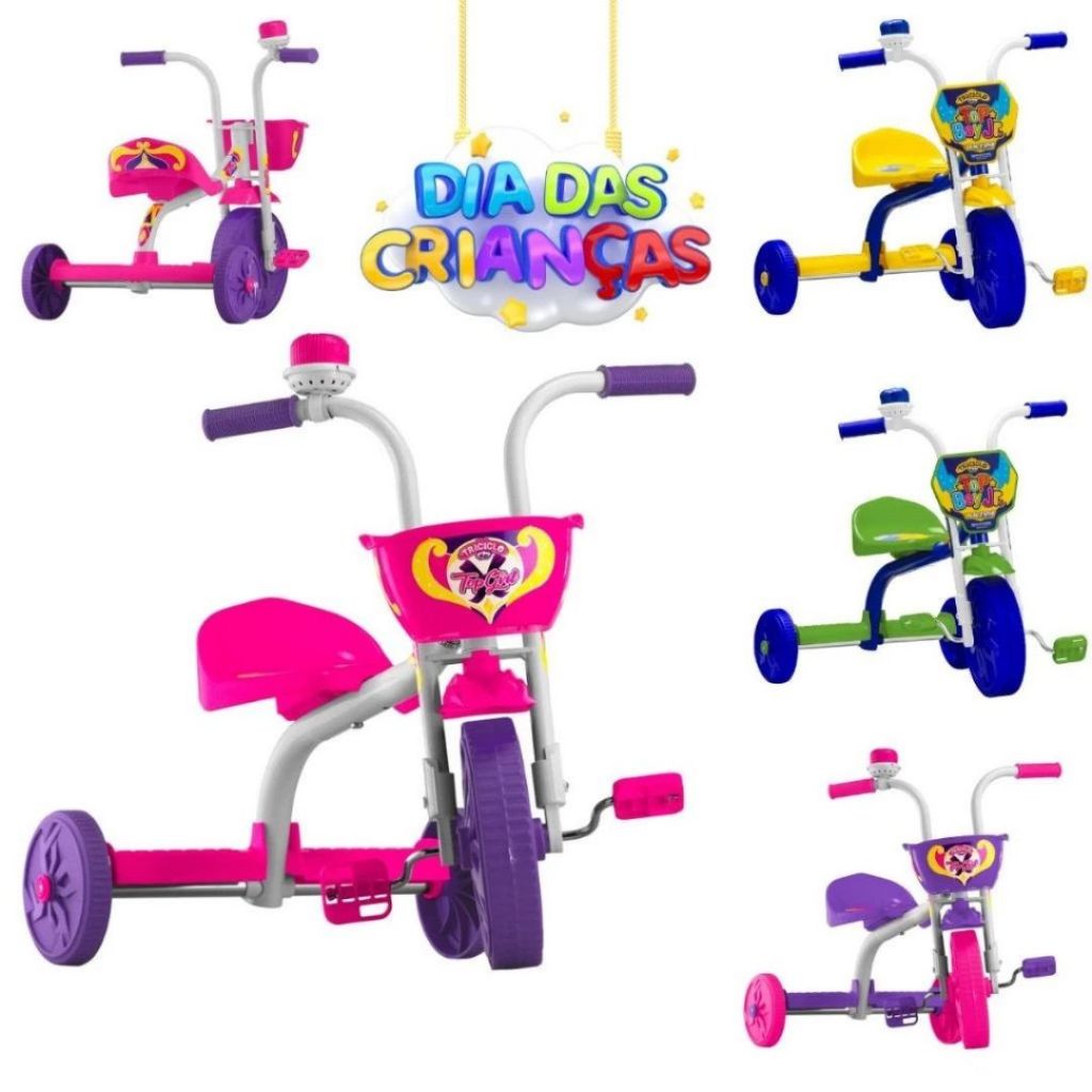 Triciclo Velotrol Motoca Motoquinha Brinquedo Infantil Ultra Bikes ...
