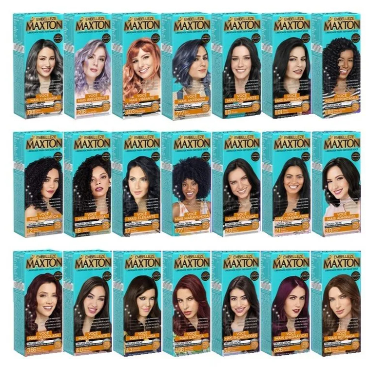 Maxton Tintura Diversas Cores - Escolha A Cor | Shopee Brasil