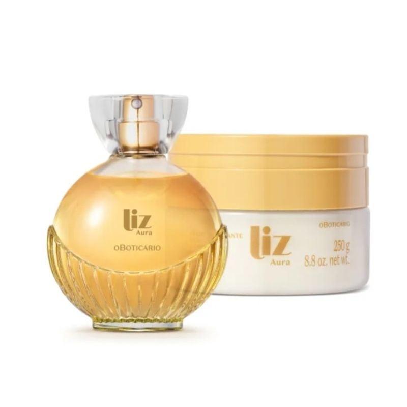kit Liz Aura Colônia + Hidratante Corporal Lançamento o Boticário ...