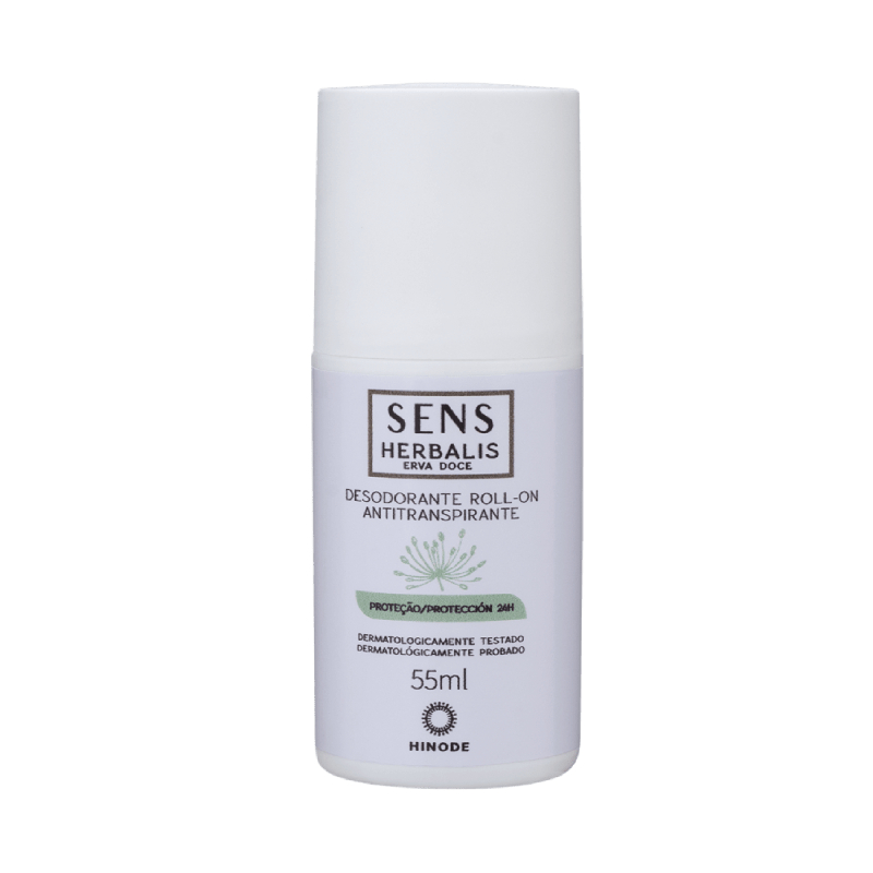 Novo desodorante roll-on CLAREADOR Hinode SENS Herbalis 55ML | Shopee Brasil